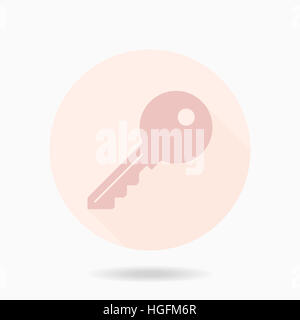 Fine Key Flat Icon Stock Photo - Alamy
