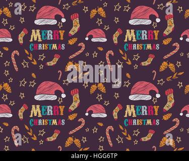 Merry Christmas greeting card, invitation. Deer animal with Christmas ...