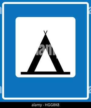 Camping and caravan site sign Stock Vector Image & Art - Alamy