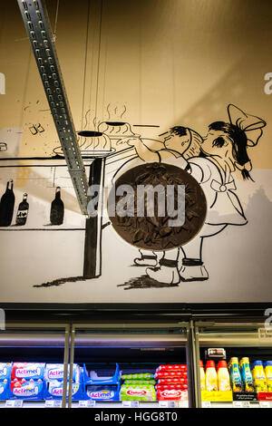 Interior of a REWE supermarket Stock Photo - Alamy
