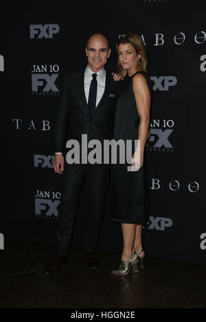 Michael Kelly and Karyn Kelly at FX's Taboo LA Premiere held at DGA ...