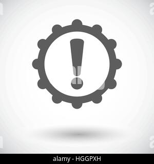 Faulty transmission icon vector. Flat icon isolated on the white ...