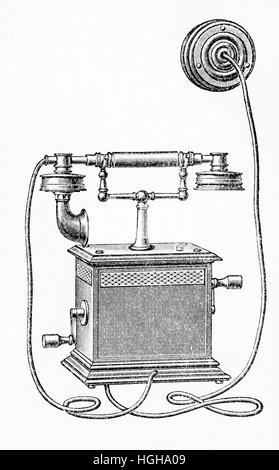 Early 20th-century telephone receiver Stock Photo - Alamy