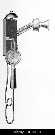 Early 20th-century telephone receiver Stock Photo - Alamy