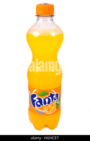 Fanta orange 6 pack isolated white background Stock Photo - Alamy