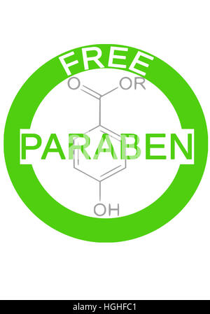Paraben free symbol Stock Photo - Alamy