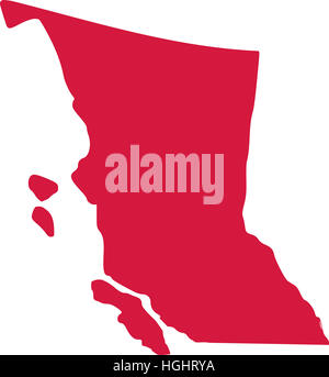 British Columbia province flag, Canada waving banner collection. 3D ...