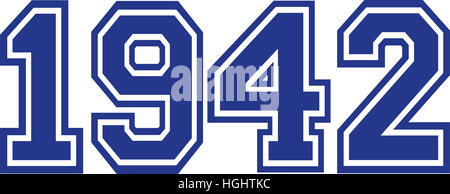 Calendar of year 1942 Stock Photo - Alamy