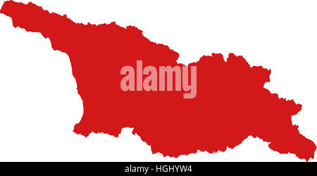 Contour Georgia map Stock Photo - Alamy