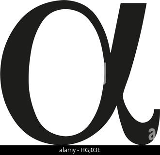 Alpha greek letter icon, Alpha symbol vector illustration Stock Vector ...
