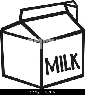 Milk carton symbol icon Stock Photo - Alamy
