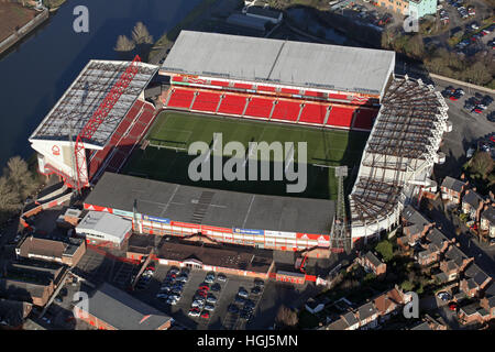 The City Ground, Nottingham Forest Football Club (NFFC) seen from ...