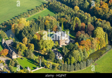 Aerial view, castle Schloss Rimburg, Wurmtal, Kasteel Rimburg, Wormdal ...