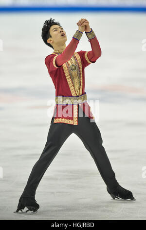 Nathan Chen performs his men's free skate program at the U.S. Figure ...