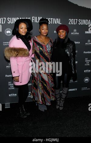 Chante Adams, Roxanne Shante and Nia Long attends the "Roxanne Roxanne ...