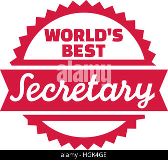 World's best Secretary Stock Photo - Alamy