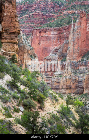 Grand Canyon National Park- Redwall Limestone . This image portrays two ...