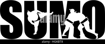 Sumo wrestler with word Stock Photo - Alamy