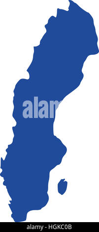 Sweden - map Stock Photo - Alamy