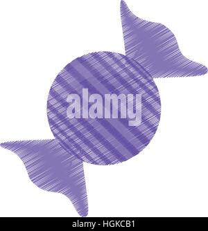 wrapped candy icon over white background. colorful design. vector ...