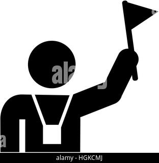 Tour guide pictogram Stock Photo - Alamy