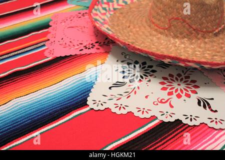 papel picado bunting poncho background Mexico fiesta cinco de mayo ...