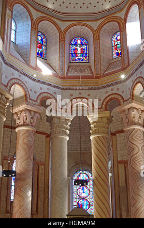 Interior of the Abbey of St Savin, France Stock Photo - Alamy