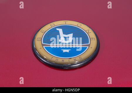 Bertone car badge. Fiat Stock Photo - Alamy
