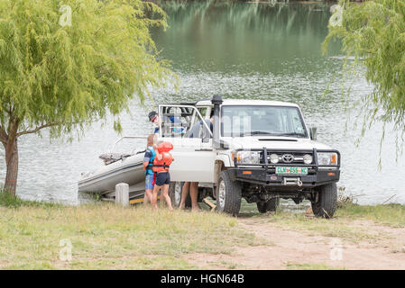 RITCHIE, SOUTH AFRICA - DECEMBER 30, 2016: The fire station in Ritchie ...