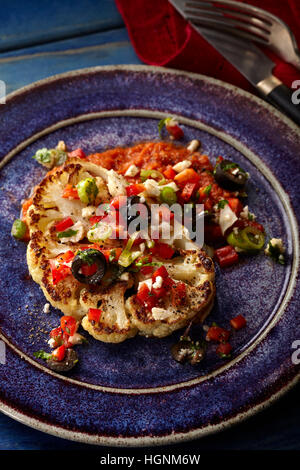 Gourmet Fine Dining Cauliflower Steak, Vegetarian, Vegan Stock Photo ...