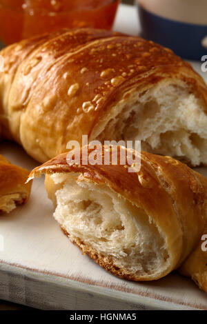 A croissant, a buttery, flaky, viennoiserie pastry, inspired by the ...