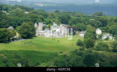 The Devon village of Belstone nesting on the northern slopes of ...