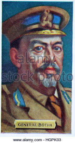 General Louis Botha (1862-1919) and his staff. General Botha was ...