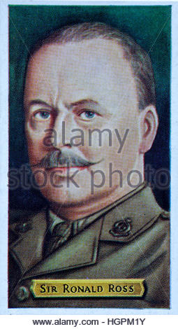 Ronald Ross (1857-1932) British physician. Discovered the Malaria ...