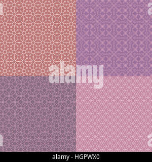 Four separate consecutive geometric patterns Stock Photo - Alamy