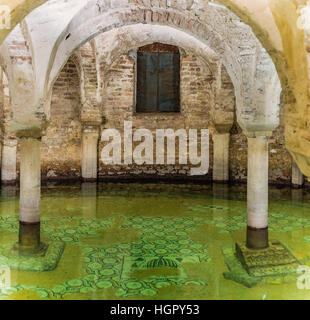 ancient flooded crypt with floor mosaics in Italy Stock Photo - Alamy