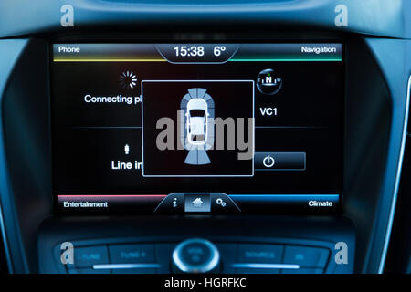 Cars front rear back surround parking sensors reversing sensor ...