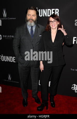Nick Offerman and wife Megan Mullally at the Los Angeles Special ...