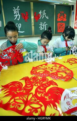 Liaocheng, China. 13th Jan, 2017. **EDITORIAL USE ONLY. CHINA OUT** The ...