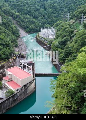Landscape of Ikawa Dam (Ikawa Hydro Power Plant) in Shizuoka, Japan ...