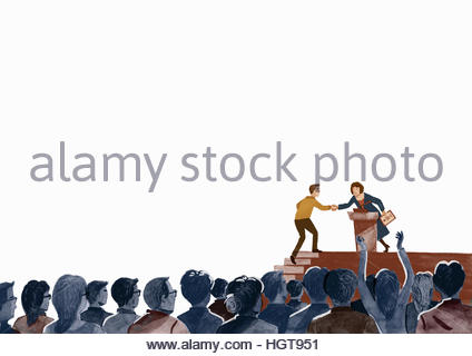 Man receiving award certificate Stock Vector Art & Illustration, Vector ...