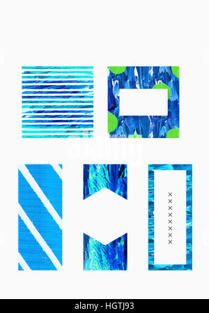 Various labels of oil paintings Stock Photo - Alamy