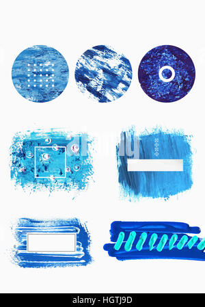 Various labels of oil paintings Stock Photo - Alamy