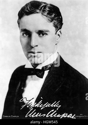 CHARLES CHAPLIN (1889-1977) English film actor and producer playing a ...