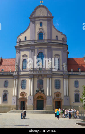 Germany, Bavaria, Upper Bavaria, Altötting, Basilica St. Anna, entrance ...