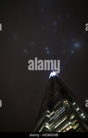 Shard Christmas Lights after the clouds had lifted. Featuring ...