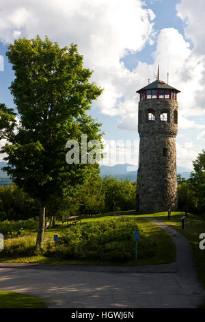 The stone fire tower at the John Wingate Weeks State Historic Site ...