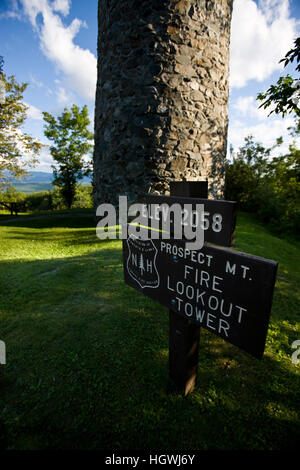 The stone fire tower at the John Wingate Weeks State Historic Site ...