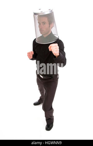 Dustbin men at work on Rubbish collection day in an English town Stock ...