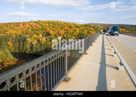 The French King Bridge spans the Connecticut River in Erving ...